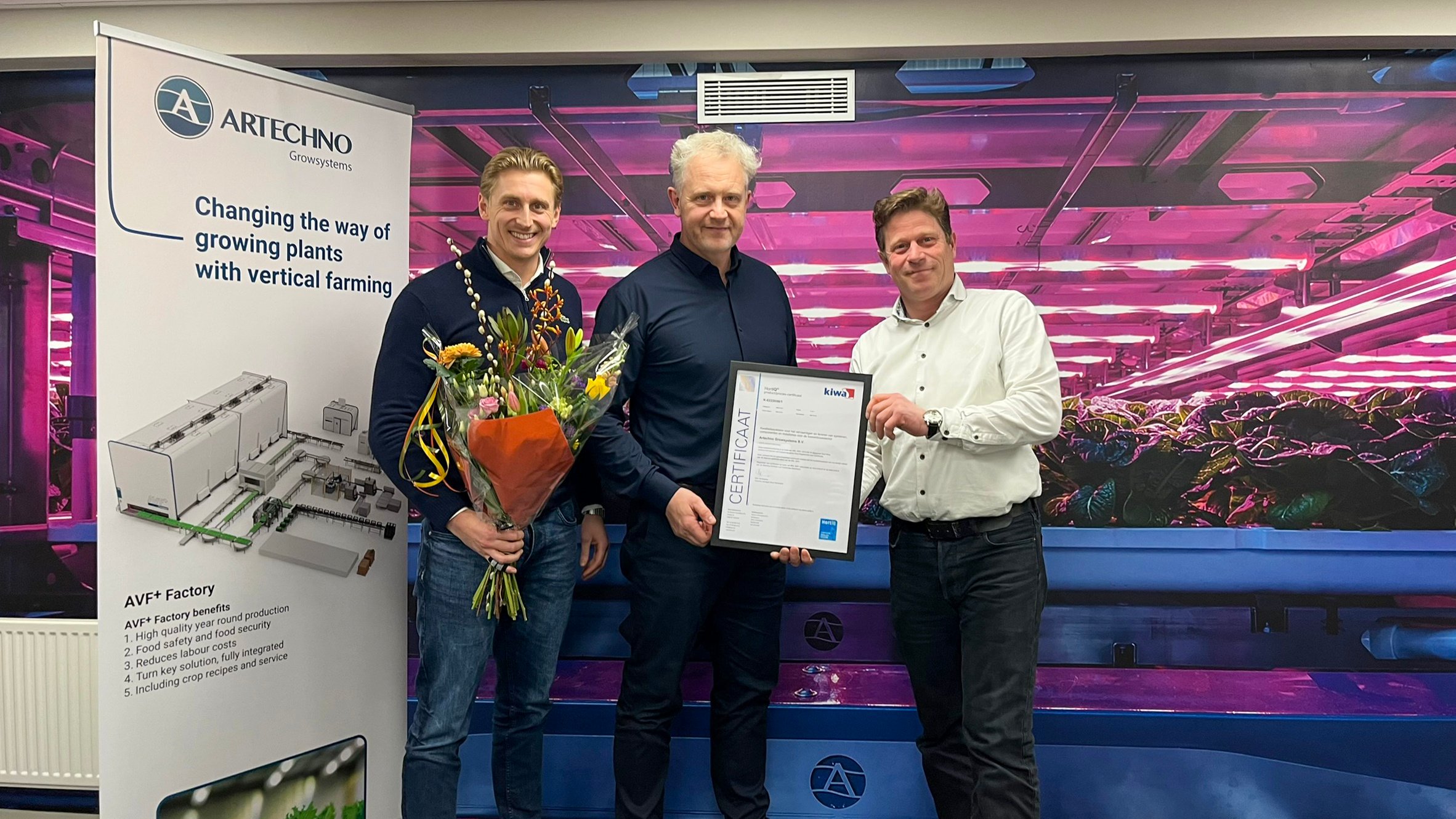HortiQ Certified Quality System certificate